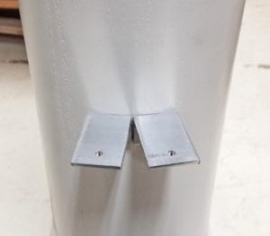 Wood Rail to Round Column Installation Hardware Kit with Instructions