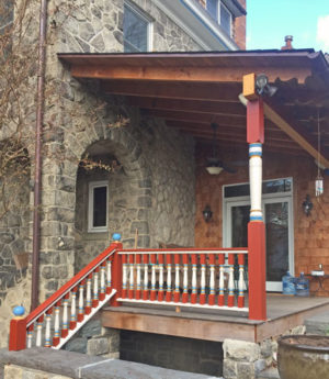 Cedar Wood Porch Rail System for robust traditional porches.