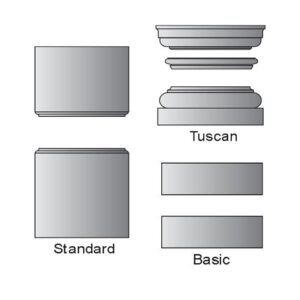 Column Wraps, Exterior PVC Non-tapered Porch Column Wraps