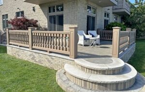 Porch Newel Post for Exterior Synthetic Porch Railing Balustrades